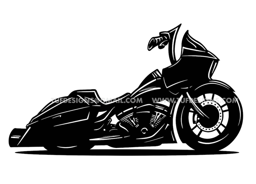 Motorcycle SVG Logo, Motorbike Drawing, Digital Download, Vector Cricut ...
