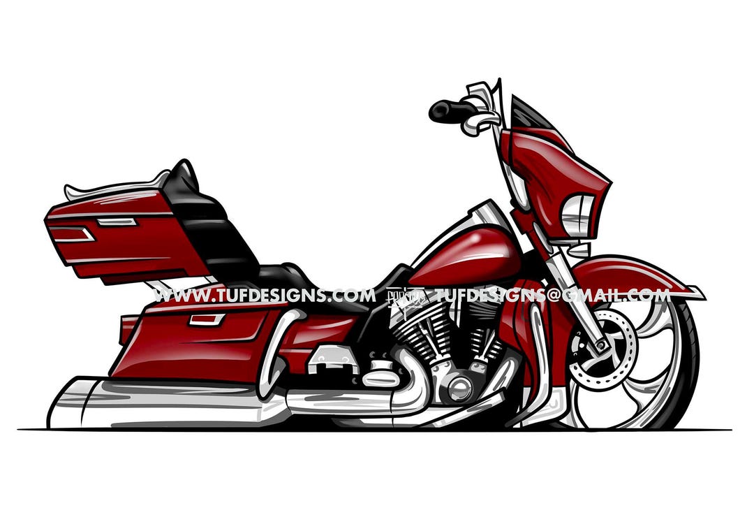 Touring Motorcycle Drawing, Harley Davidson Png, Motorbike Clip Art ...