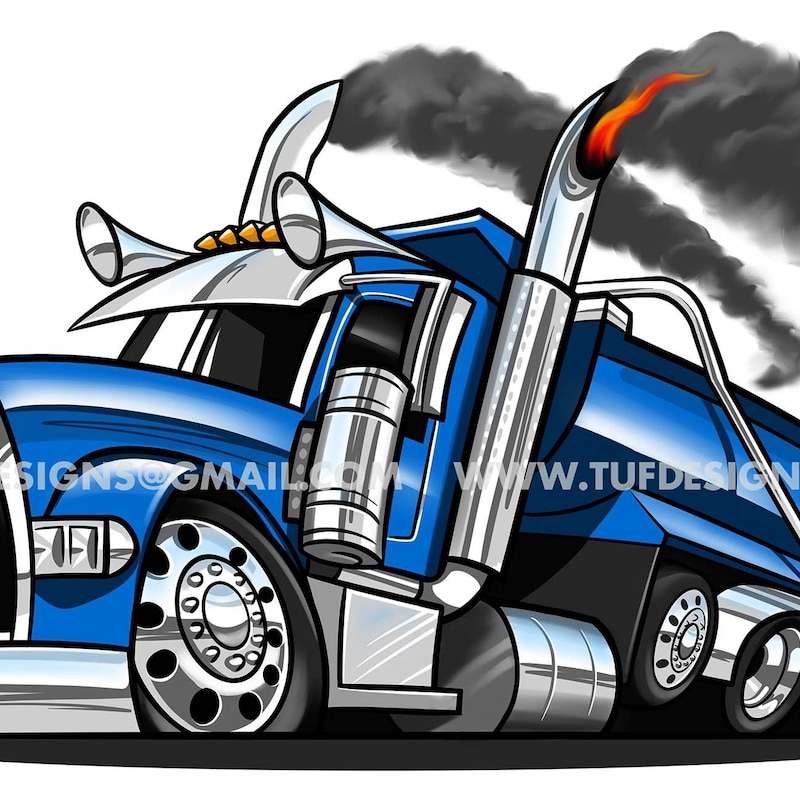 Dump Truck Png Cartoon - Etsy