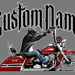 Custom Motorcycle Drawing, Harley Davidson Artwork, Road King Bagger ...