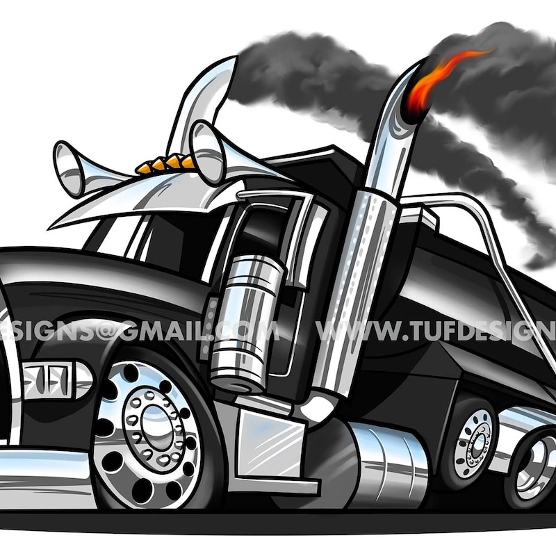 Black Trucking Logo Design - Etsy