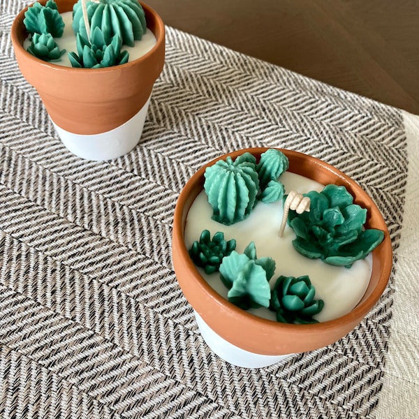 Terracotta Candle Holder - Etsy