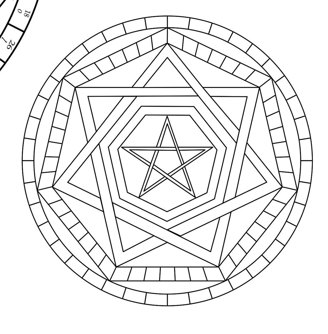 Sigillum Dei Aemeth | Complete & Fill-in | Digital Downloads | Enochian ...