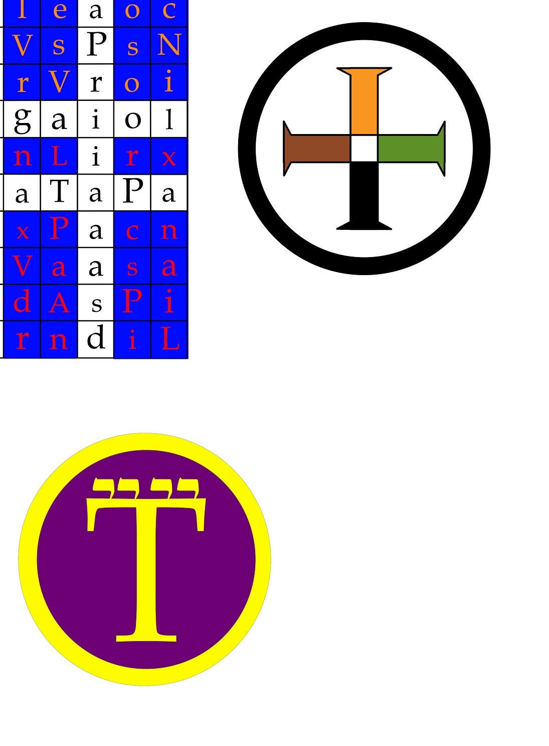 Enochian Tablet File Set - Latin | Digital Download | Enochian ...