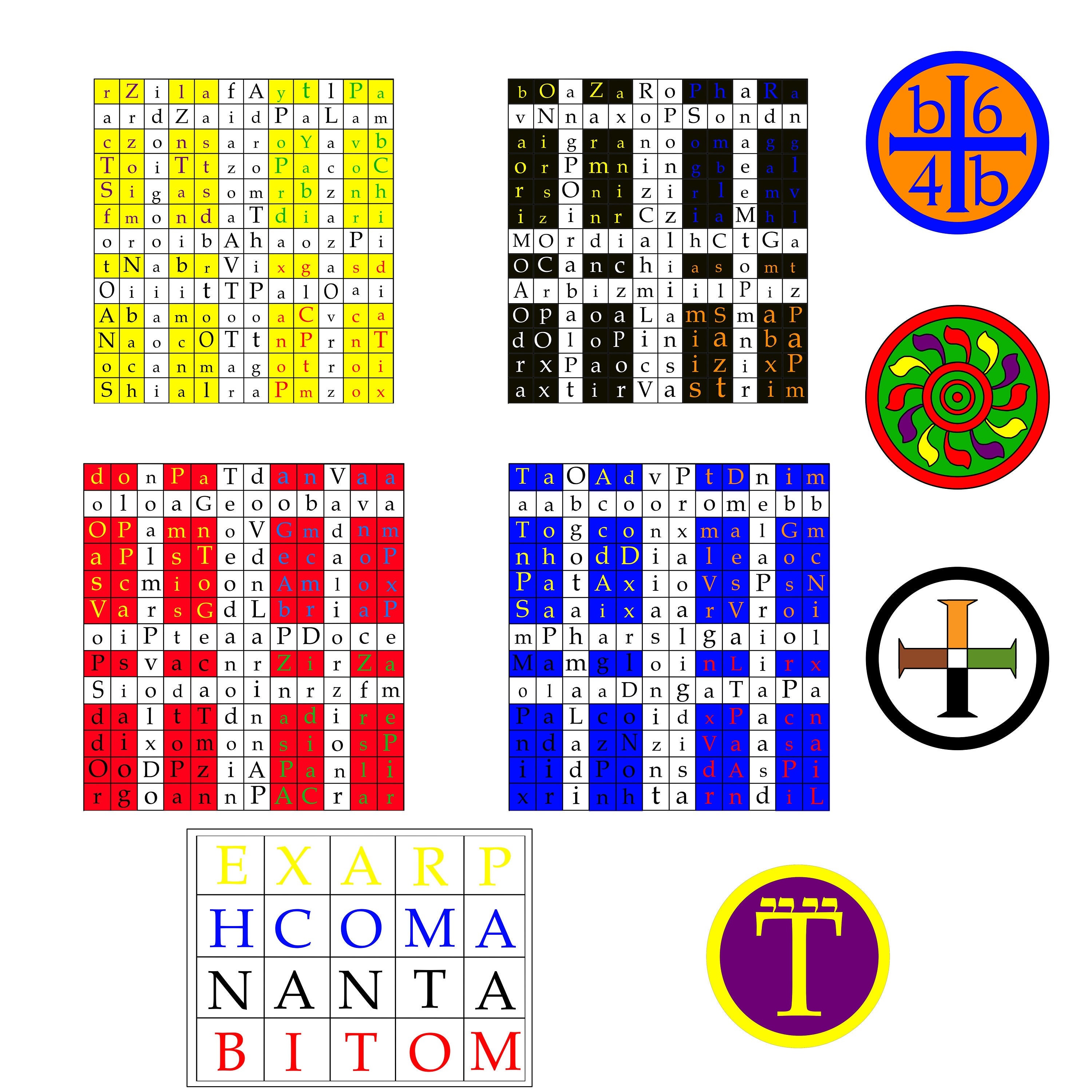 Enochian Tablet File Set - Latin | Digital Download | Enochian ...