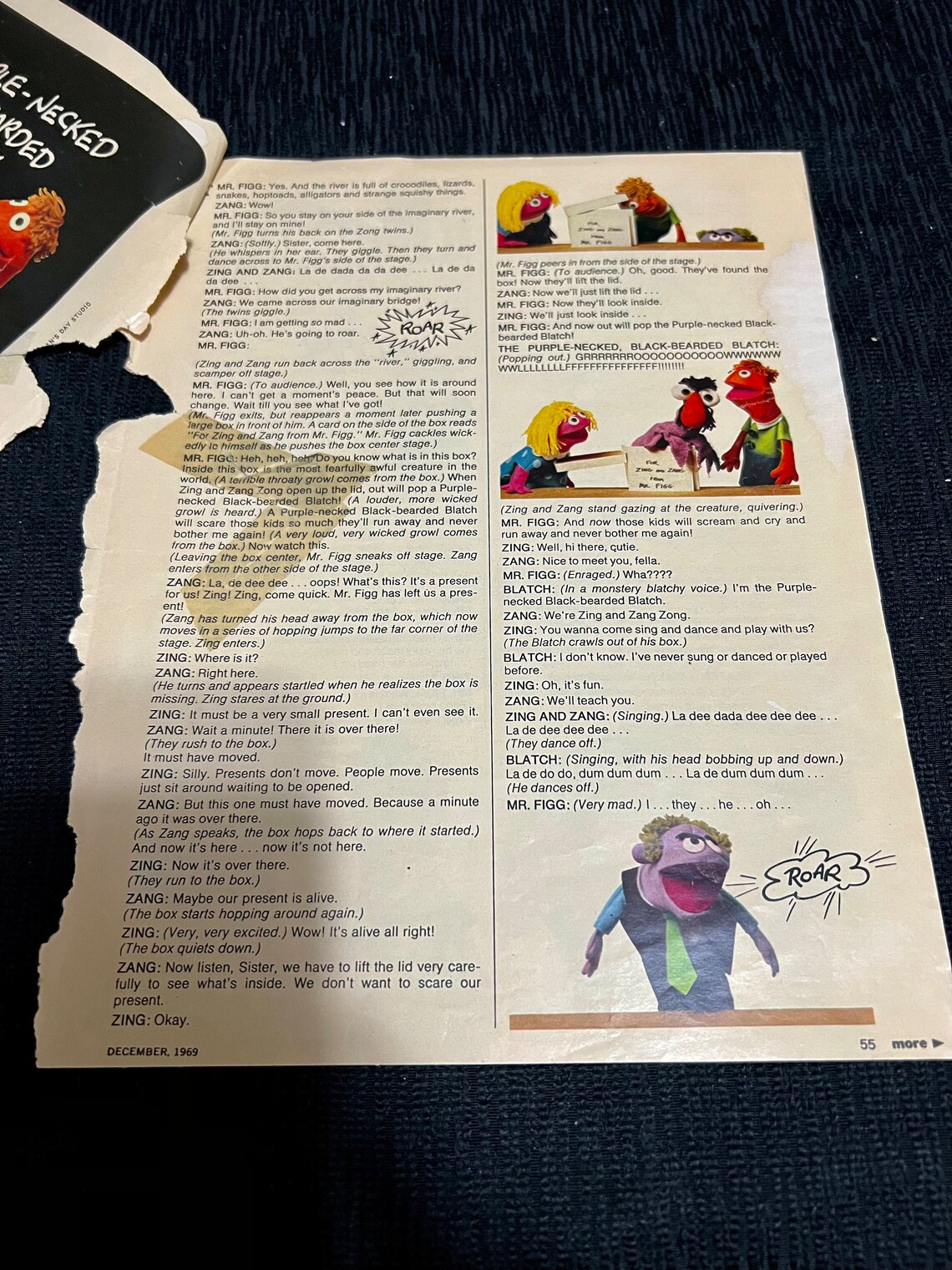 1969 Womens Day Magazine Pages Featuring Sesame Street Shows ...