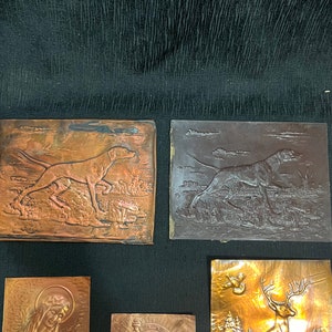 VTG Coppersmith 10 Hammered Copper Art Pieces Including 2 Molds ...