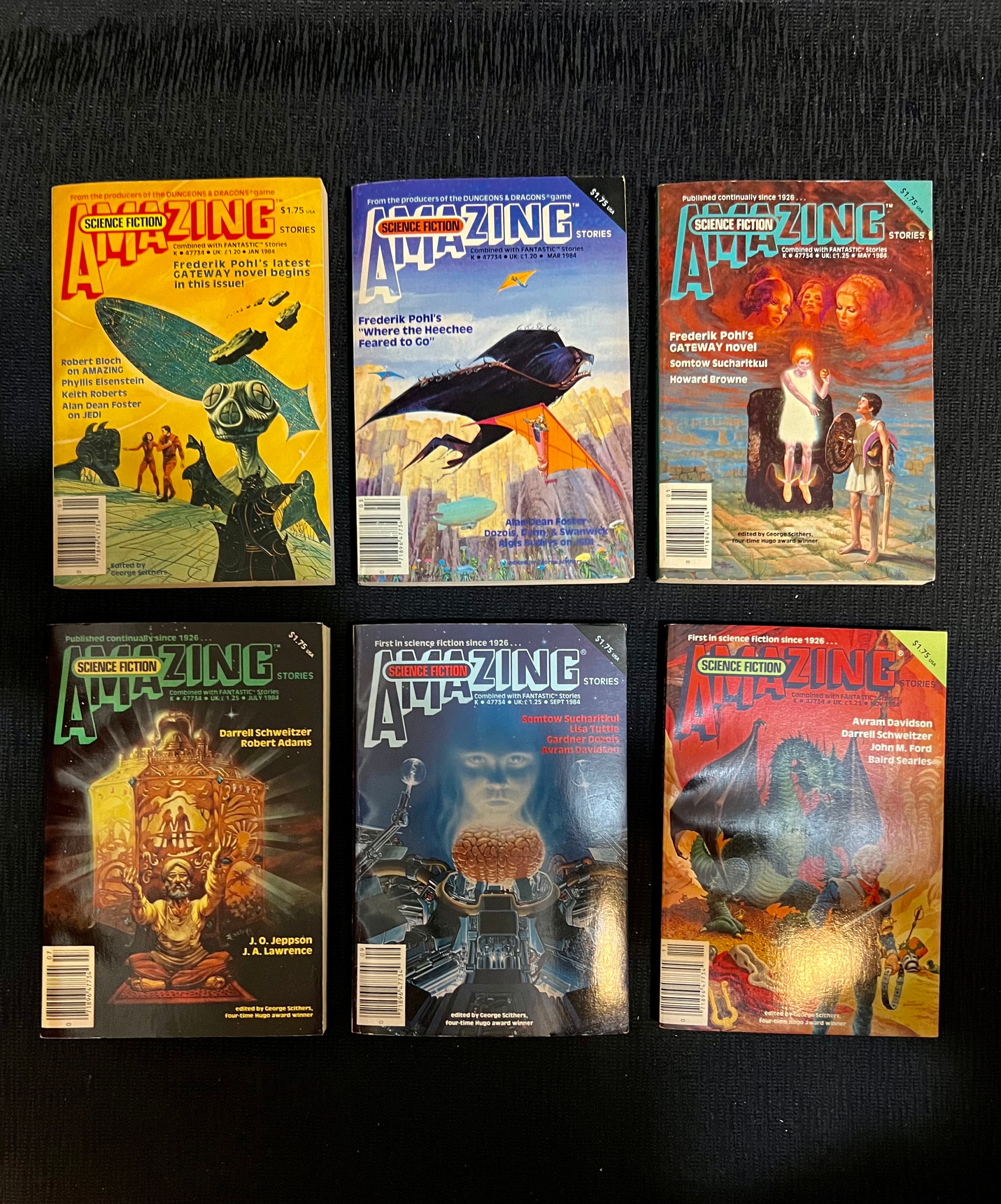 1984 Amazing Science Fiction Stories Magazine Complete 6 Issue ...