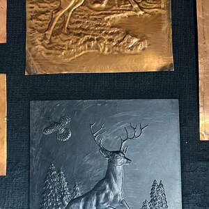 VTG Coppersmith 10 Hammered Copper Art Pieces Including 2 Molds ...