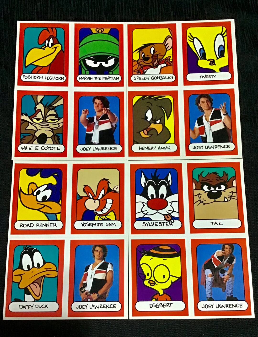 Looney Tunes Toon Into School Complete Card Set Sheets 1-4. Warner ...