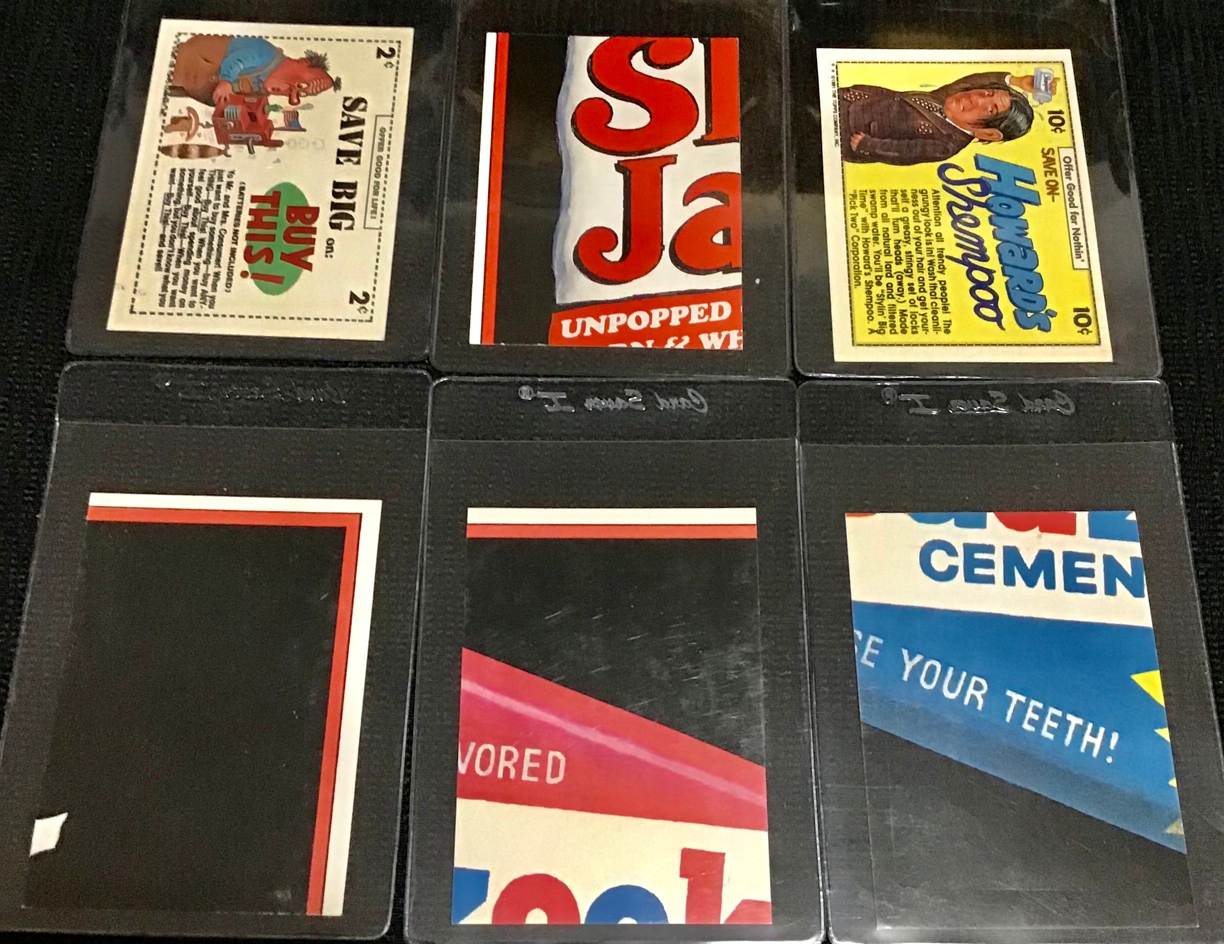 1991 Topps Wacky Packages Sticker’s Assortment Lot of 6 Sticker/cards ...
