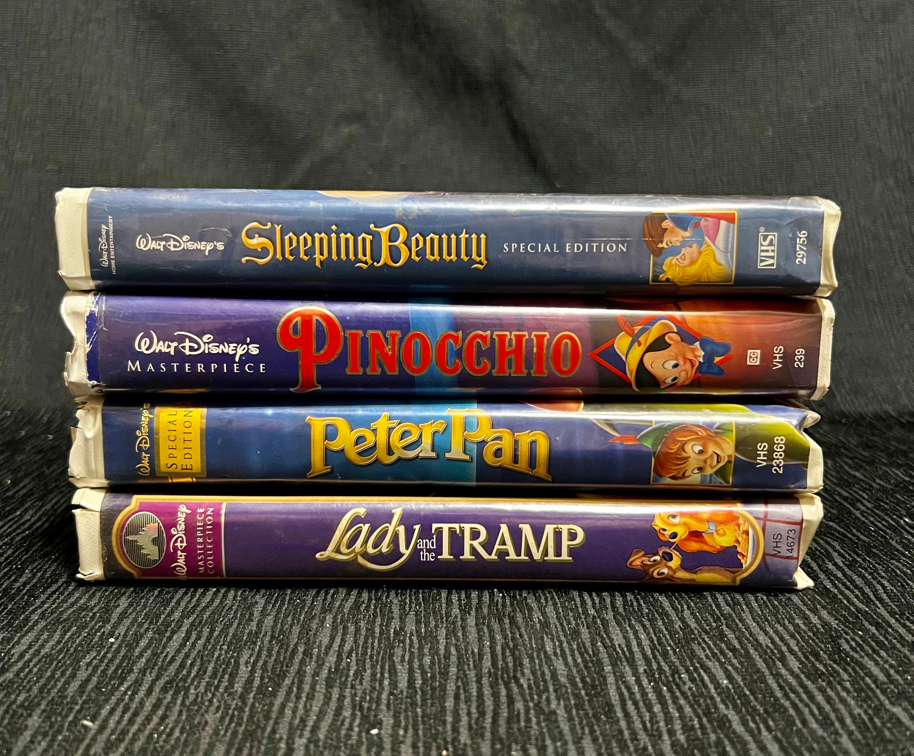 Disney Classics VHS Collection Lot of 4. Sleeping Beauty, Pinocchio ...
