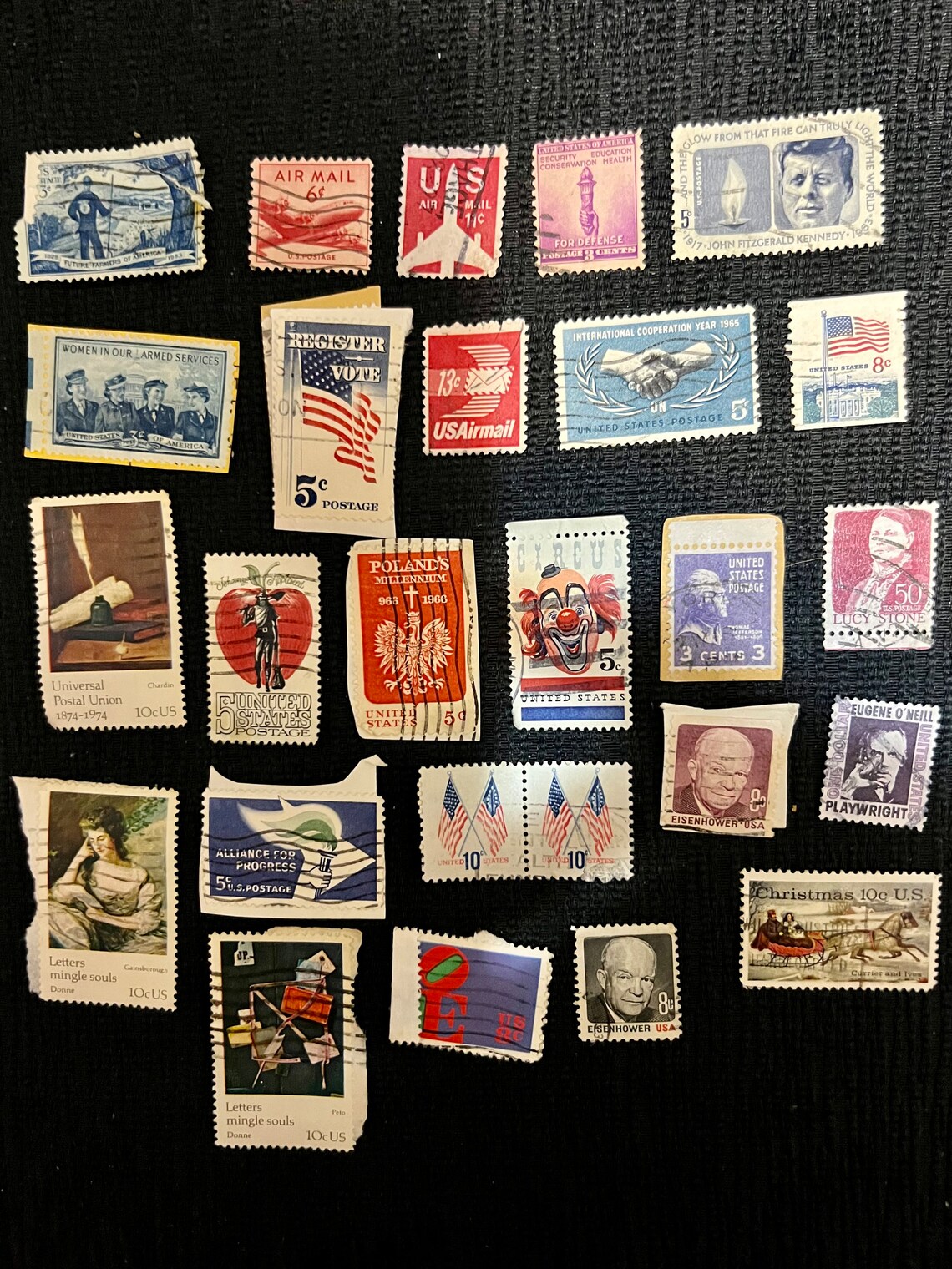Antique/vintage US Stamp Collection Lot of 25. 1899-1979 Unsearched - Etsy