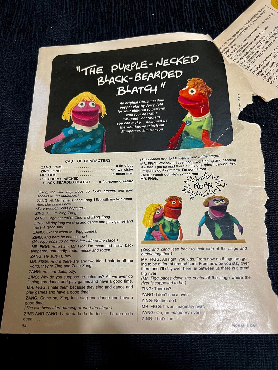 1969 Womens Day Magazine Pages Featuring Sesame Street Shows ...