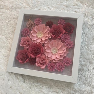 Customizable Flowers Shadow Box - Etsy