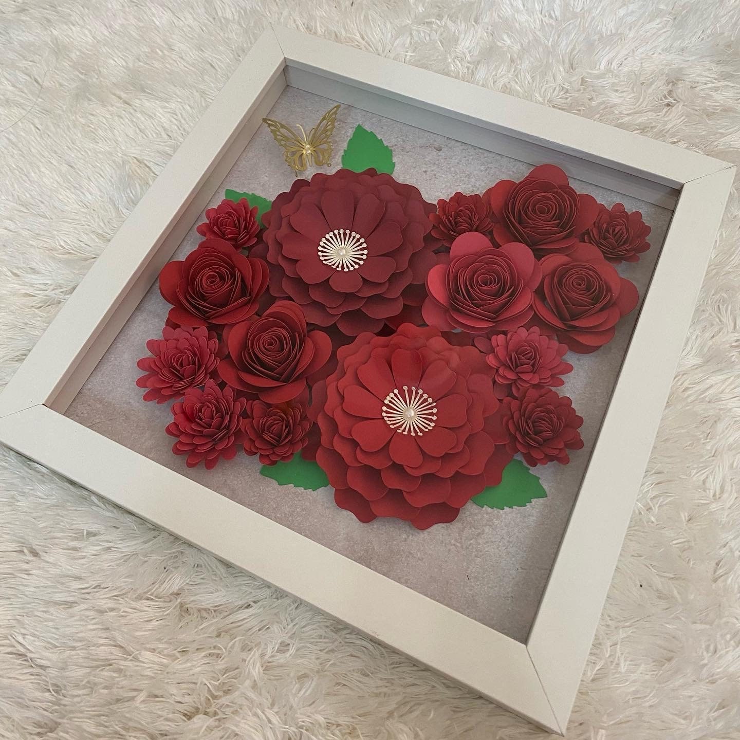 Customizable Flowers Shadow Box - Etsy