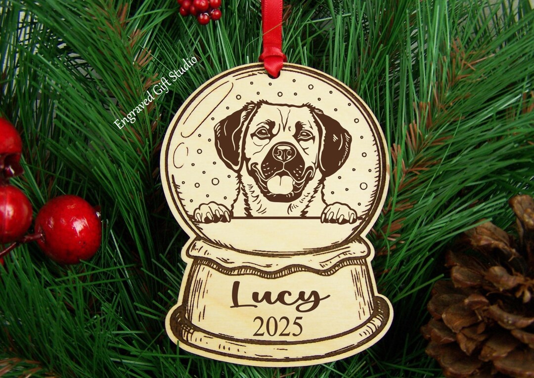 Puggle Christmas Ornament Personalized Dog Ornament Keepsake Gift for ...