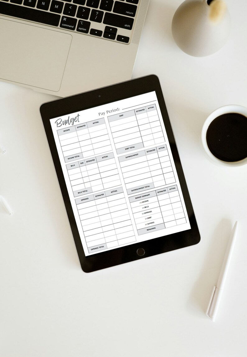 Digital Budget Finance Tracker, Digital Download File, Goodnotes ...