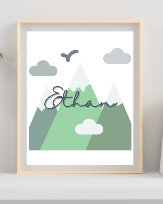Custom Baby Name Printable - Etsy