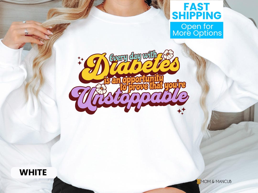 Retro Type 1 Diabetes Quote Sweatshirt, Type One Shirt, Diabetes ...