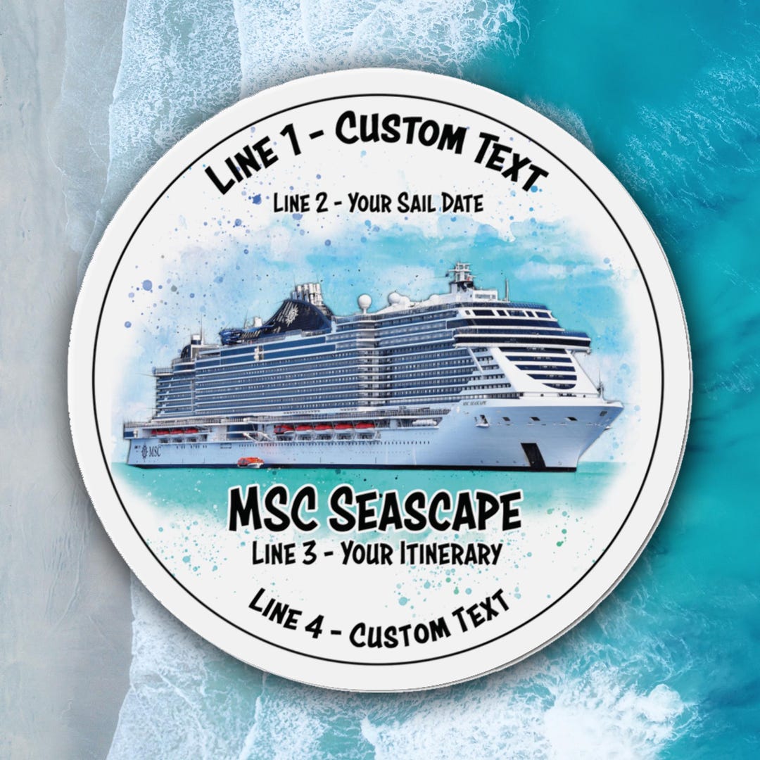 MSC Seascape Cruise Magnet – 6-inch Diameter, Personalized Souvenir - Etsy