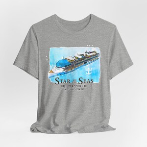 Star of the Seas Unisex Tee, Cruise Ship T-shirt, Crew-neck ...