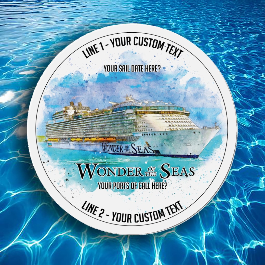 Die-cut Magnets - Wonder of the Seas Cruise Cabin Magnet, 6 Inch ...