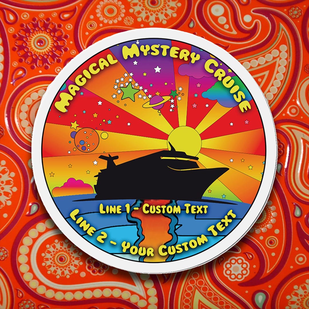 Magical Mystery Cruise Magnet Version 1, Cruise Ship Fridge Magnet ...