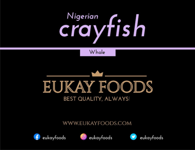 Nigerian Whole Crayfish (3.5oz) - Etsy