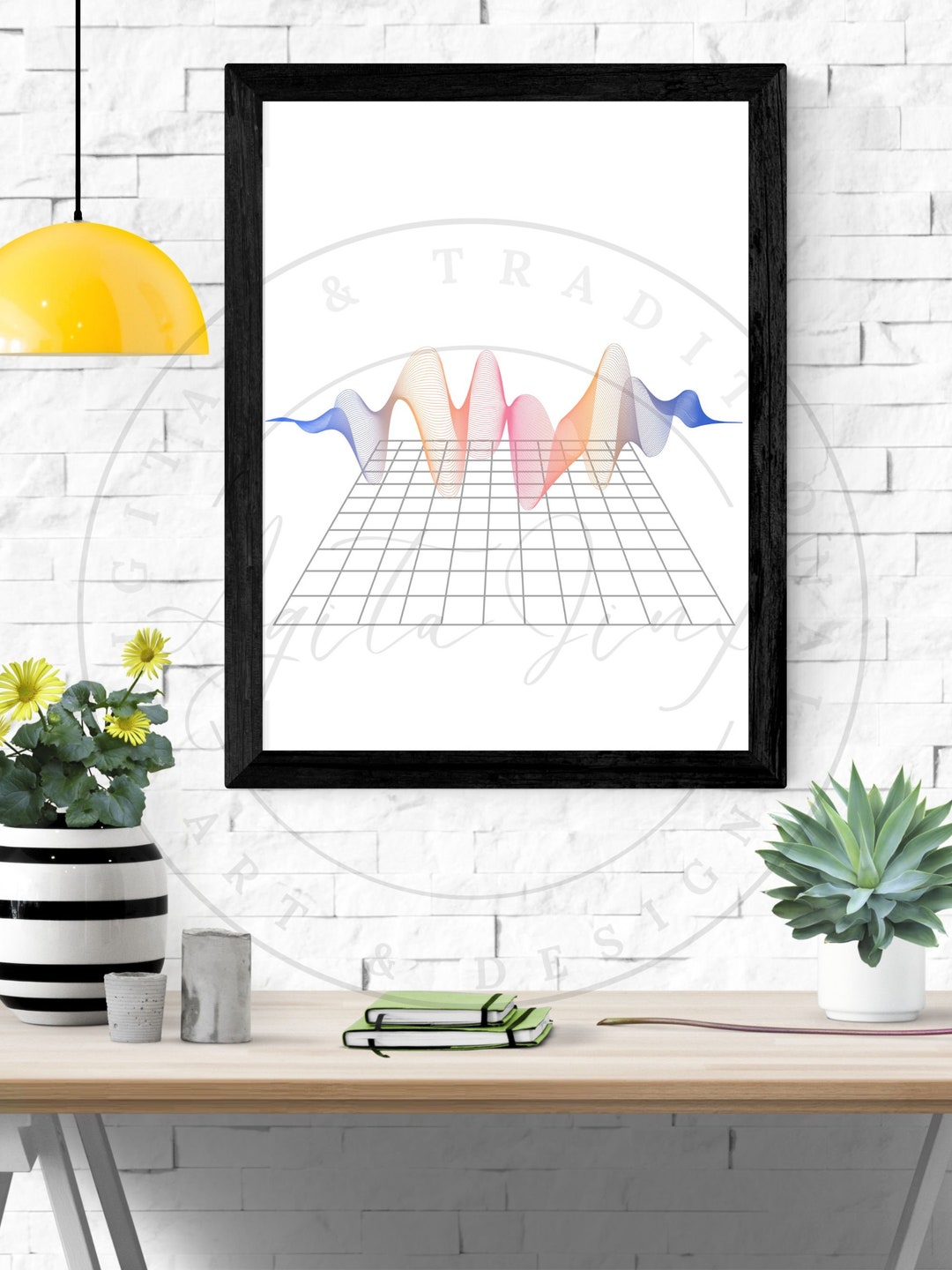 Wavelengths and Amplitudes Version 3 Frequency Wave Axis - Etsy