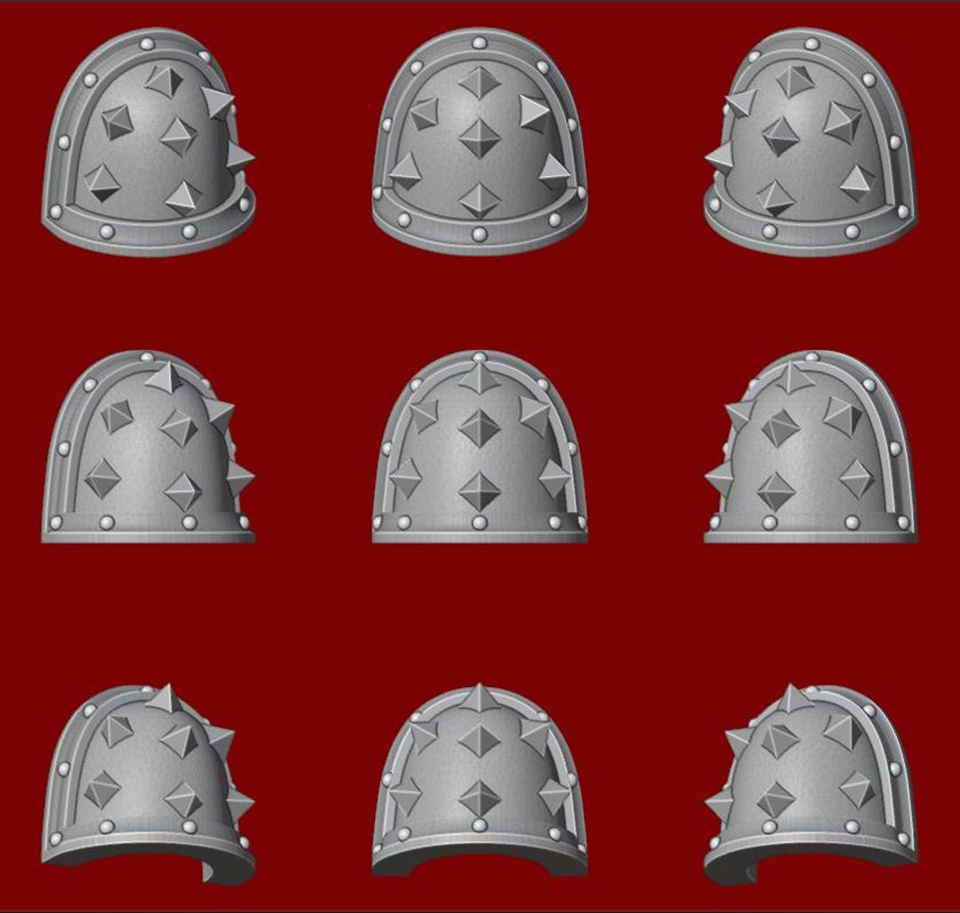 Mk2 Spiked Shoulder Pads- Set of 10 - Etsy