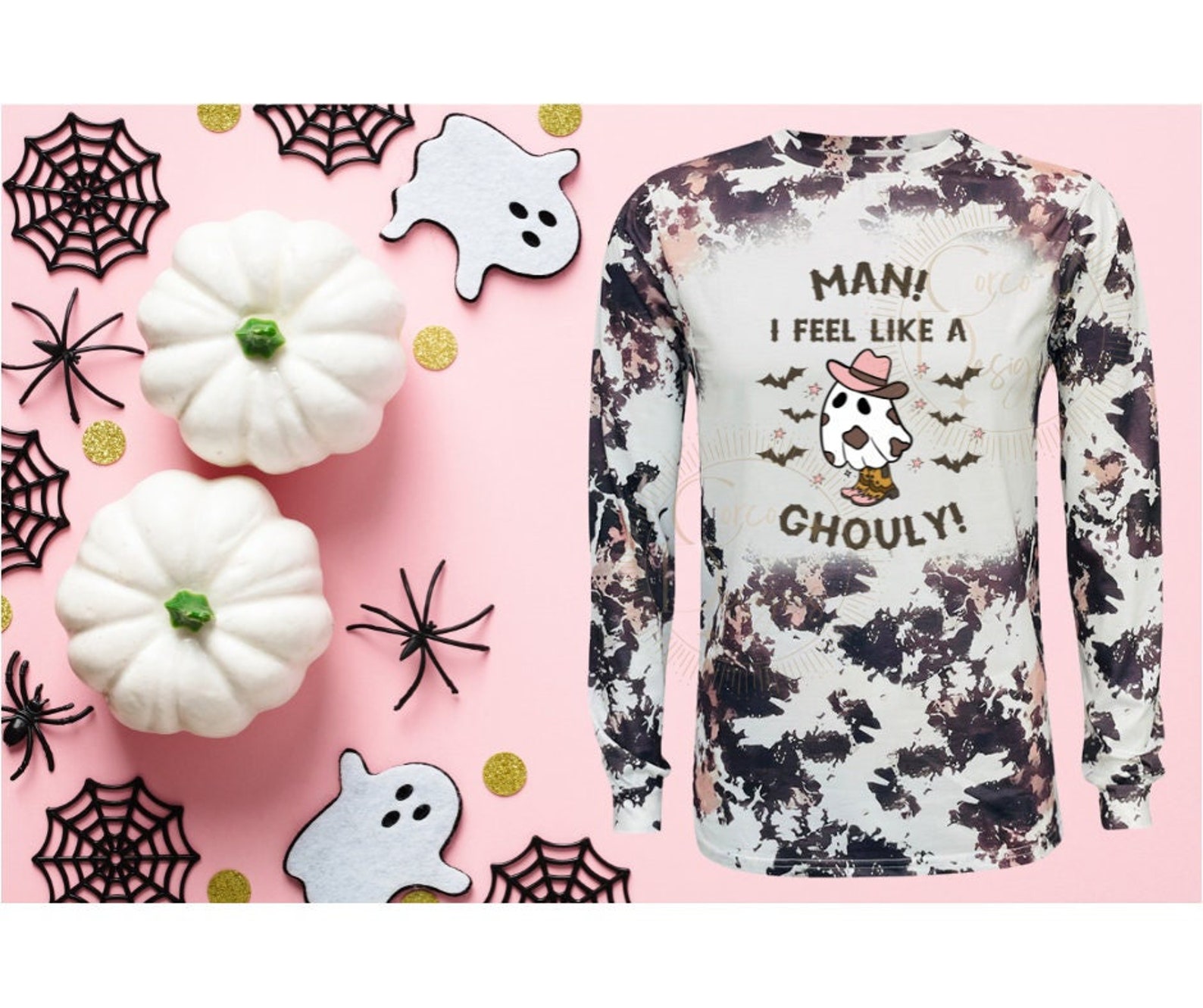 Man I Feel Like A Ghouly Png, Western Ghost Png, Western Ghost Design ...