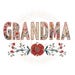 Grandma Floral Flower Lettering, PNG Digital Download, Sublimation, DTF ...