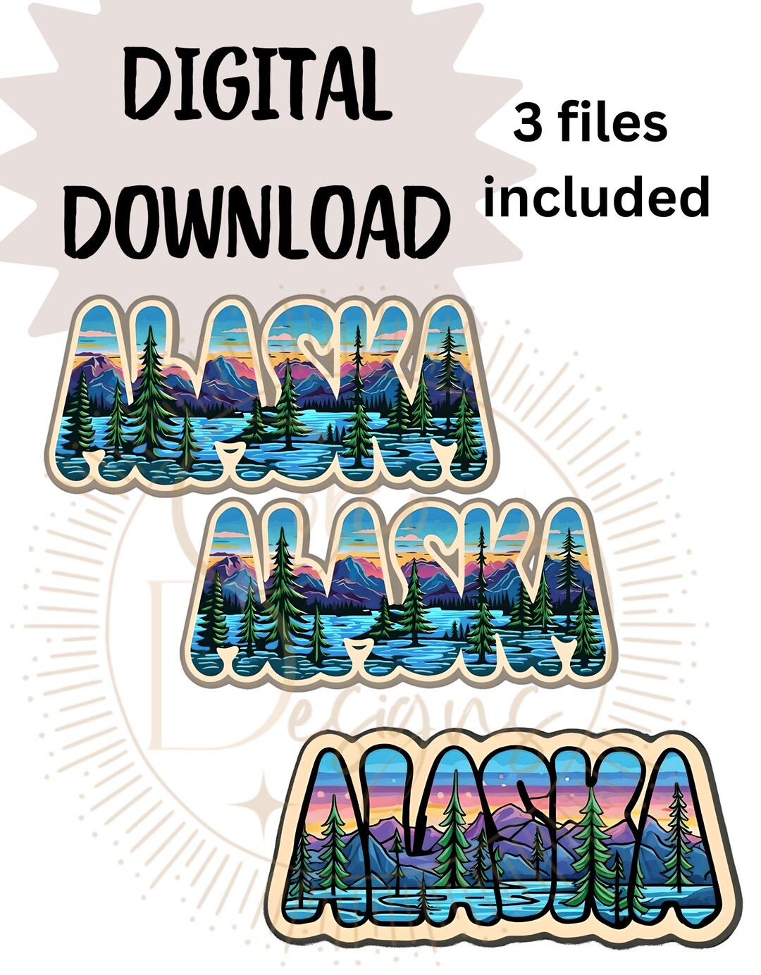 Alaska Lettering, PNG Digital Download, Sweatshirt Design, Alaska ...