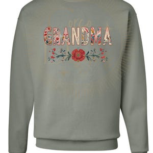 Grandma Floral Flower Lettering, PNG Digital Download, Sublimation, DTF ...