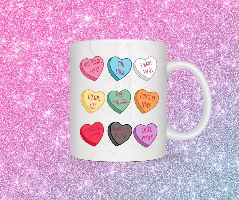 Valentines Candy Hearts Png, Candy Hearts Design, Funny Valentines Png ...