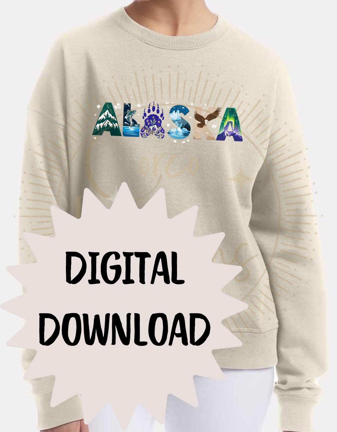 Alaska Lettering, PNG Digital Download, Sweatshirt Design, Alaska ...