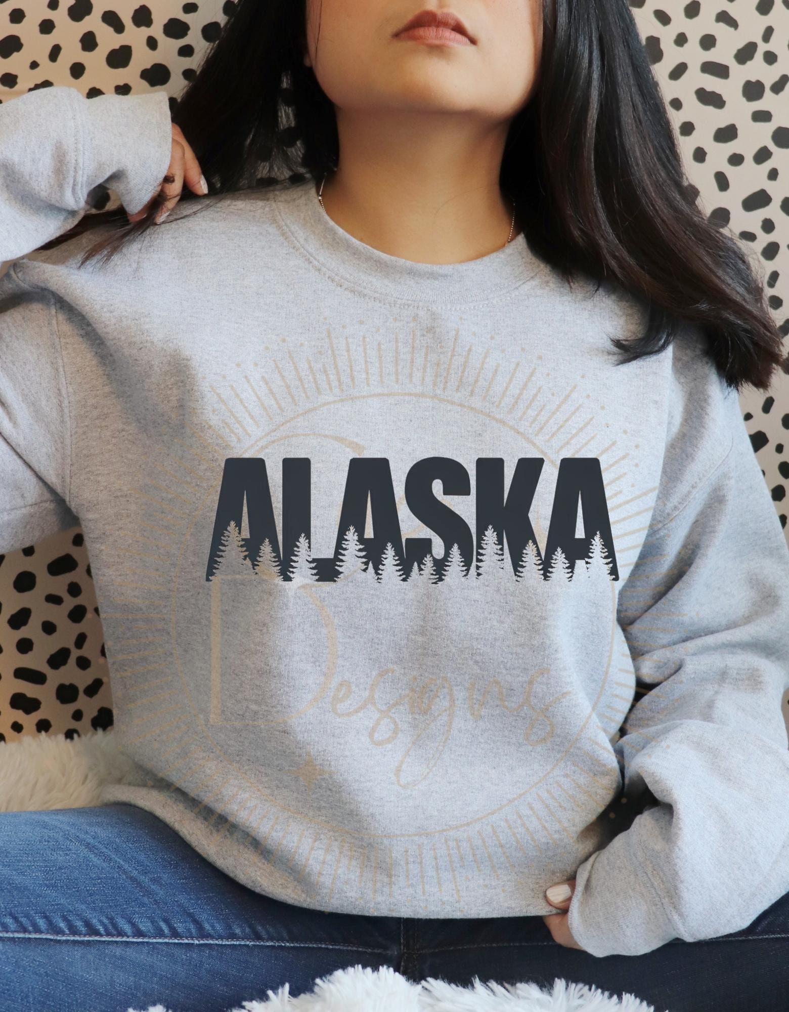 Alaska Pine Tree SVG, PNG Digital Download, Sweatshirt Design, Alaska ...