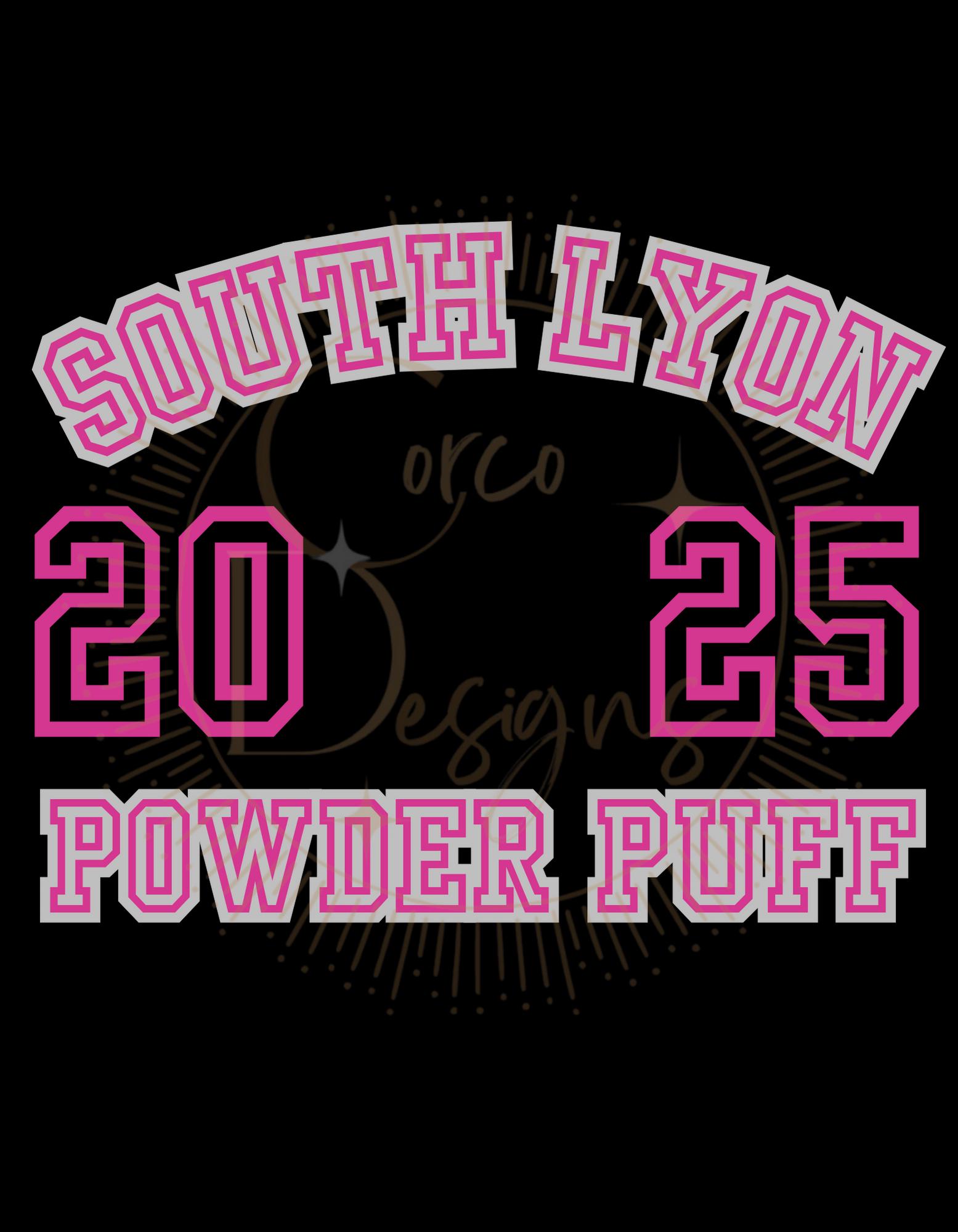 Custom Personalized With Your School Powderpuff 2025 Football PNG SVG ...