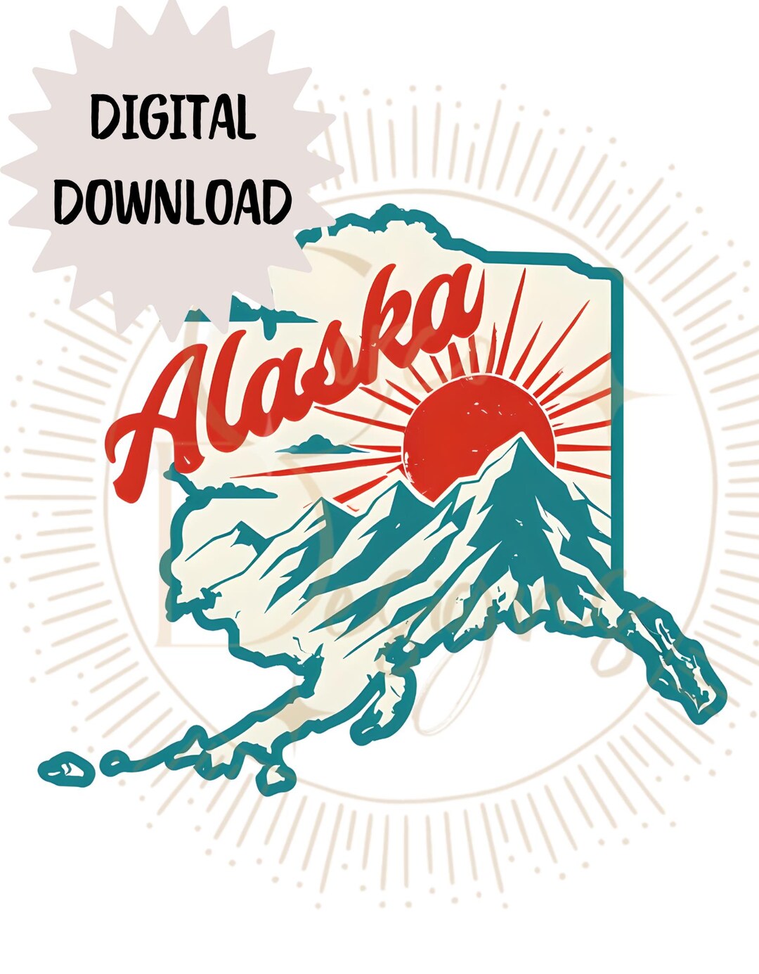 Alaska SVG, PNG Digital Download, Sweatshirt Design, Alaska Design ...
