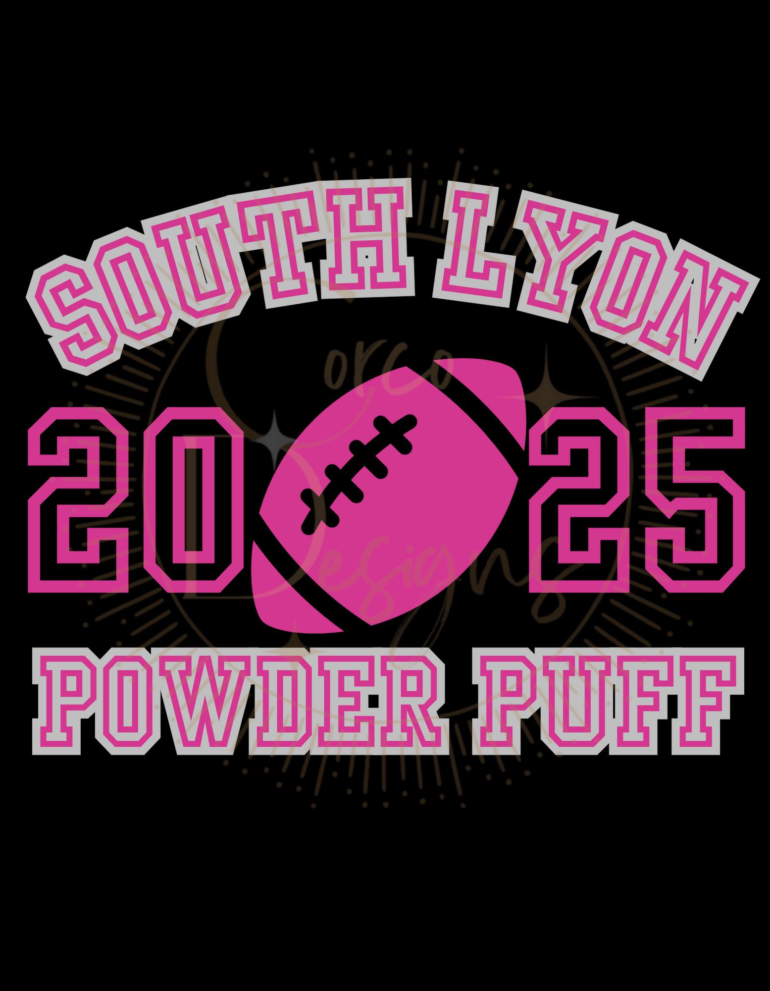 Custom Personalized With Your School Powderpuff 2025 Football PNG SVG ...