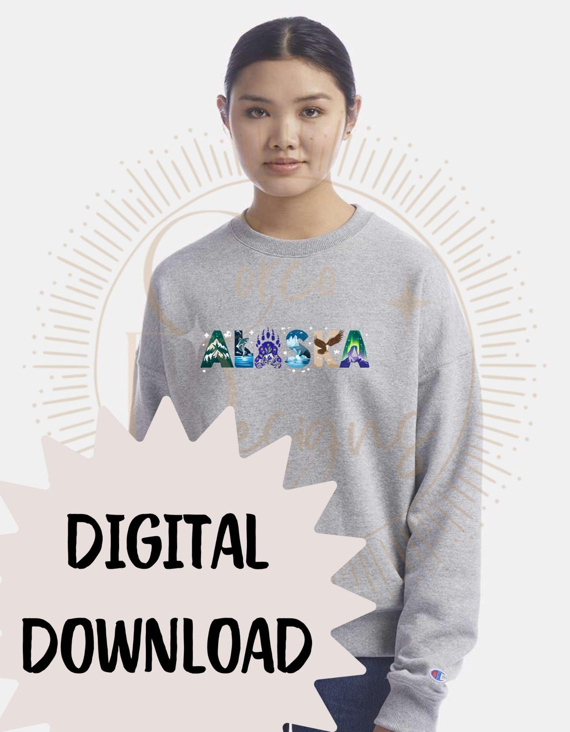Alaska Lettering, PNG Digital Download, Sweatshirt Design, Alaska ...