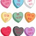 Valentines Candy Hearts Png, Candy Hearts Design, Funny Valentines Png ...