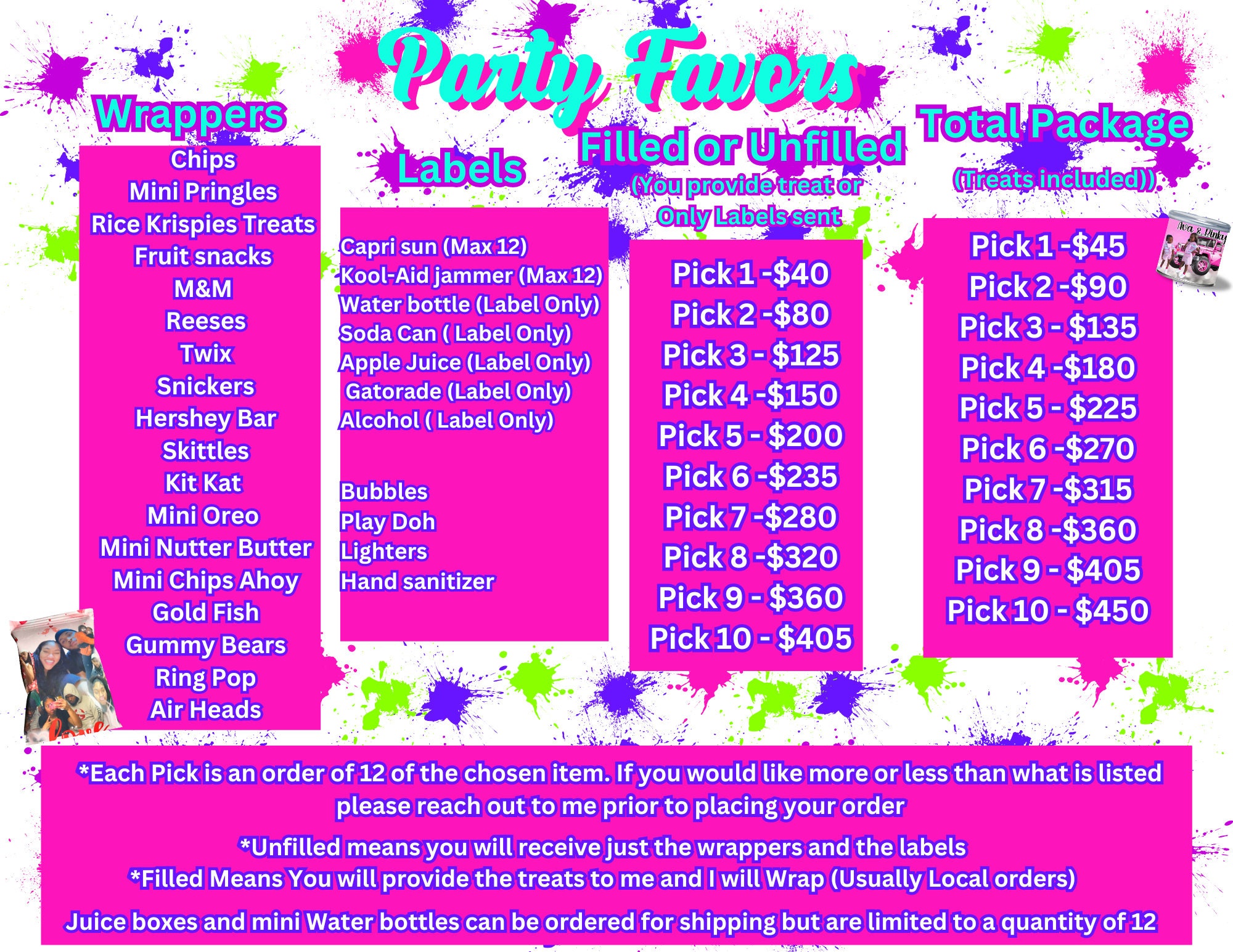 Custom Potato Chips Personalized Party Snacks for Prom Send off Prom ...