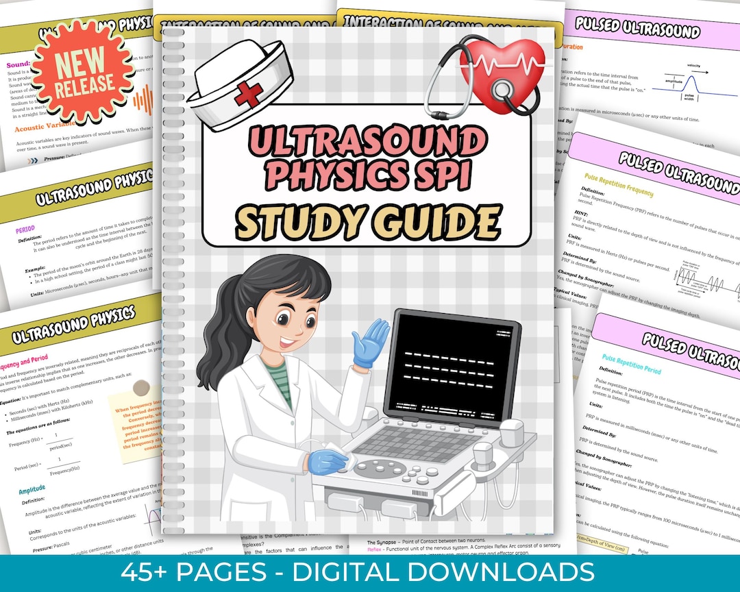 Ultrasound Physics SPI Study Notes, SPI Exam, Physics Question, Physics ...