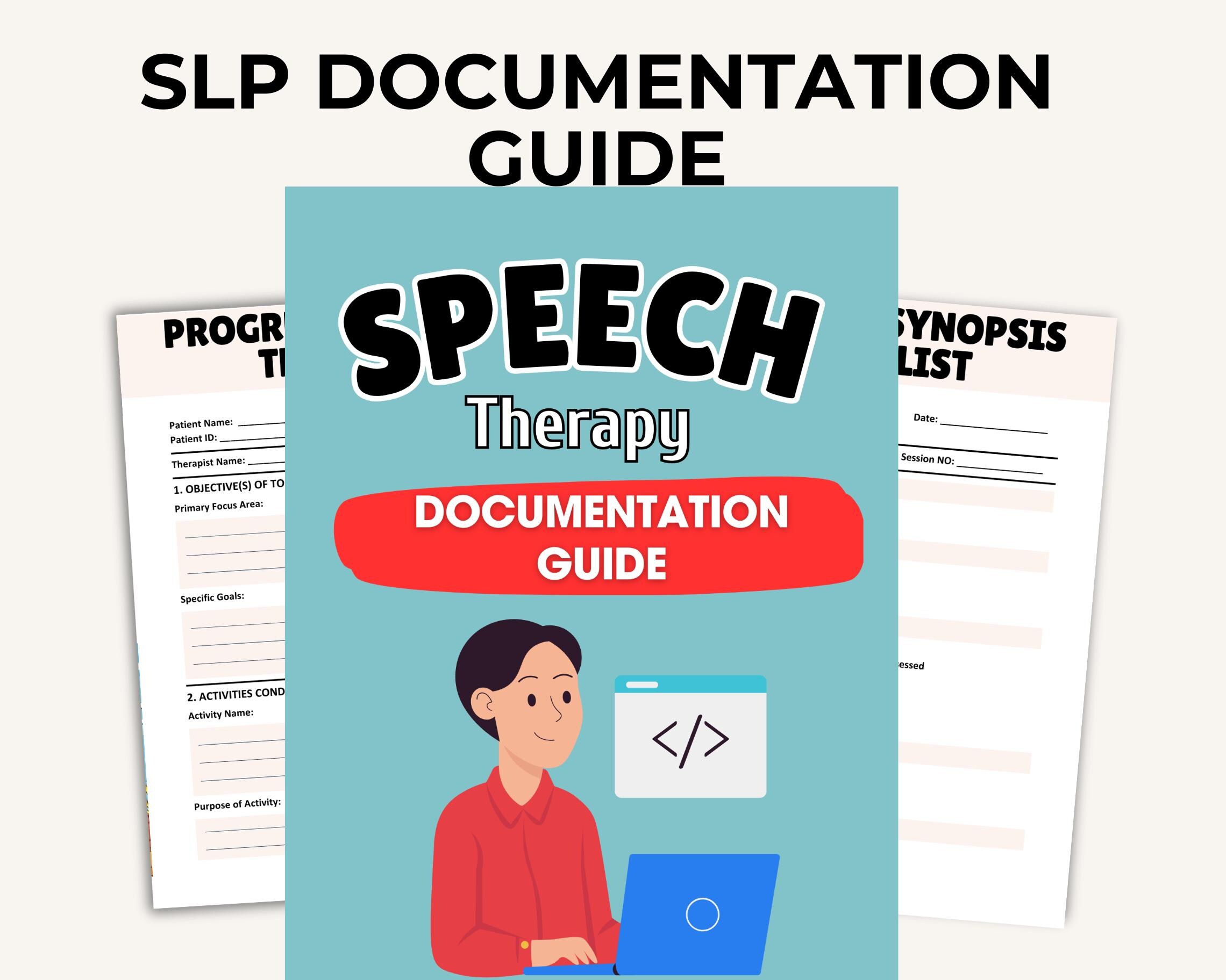 Speech Therapy Documentation Guide: SLP Templates & SOAP Notes (digital ...