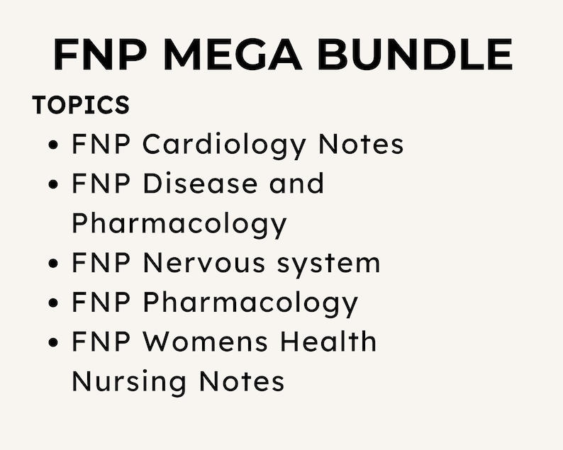 FNP Exam Prep Bundle: Pharmacology, Disease, and Clinical Review ...