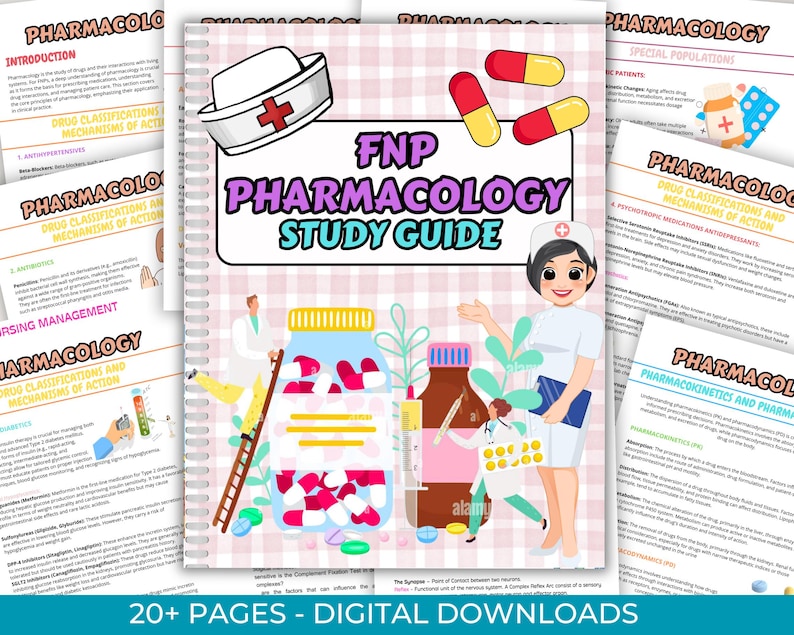 FNP Pharmacology Review Study Guide 2025 for Family Nurse Practitioner ...