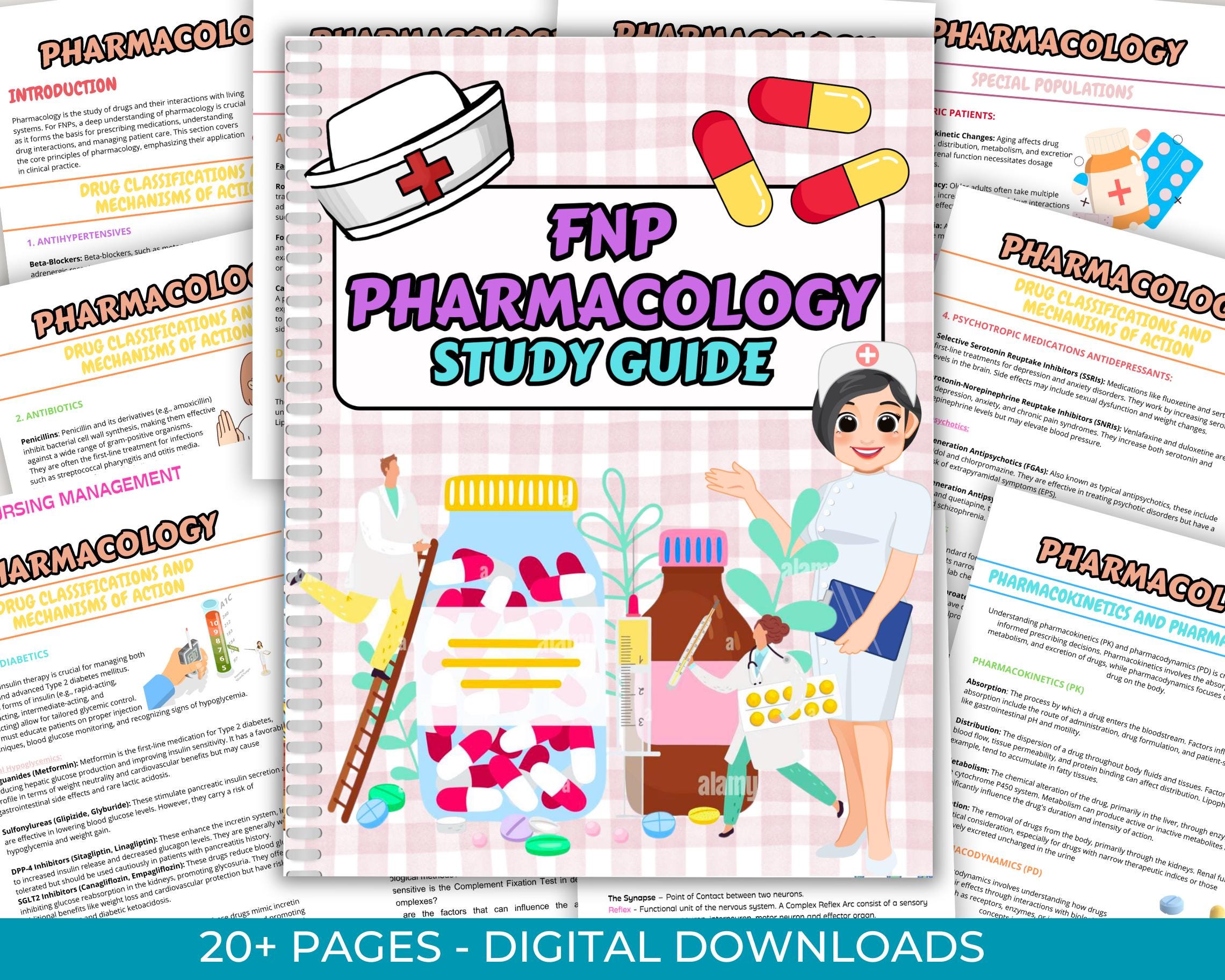 FNP Pharmacology Review Study Guide 2025 for Family Nurse Practitioner ...