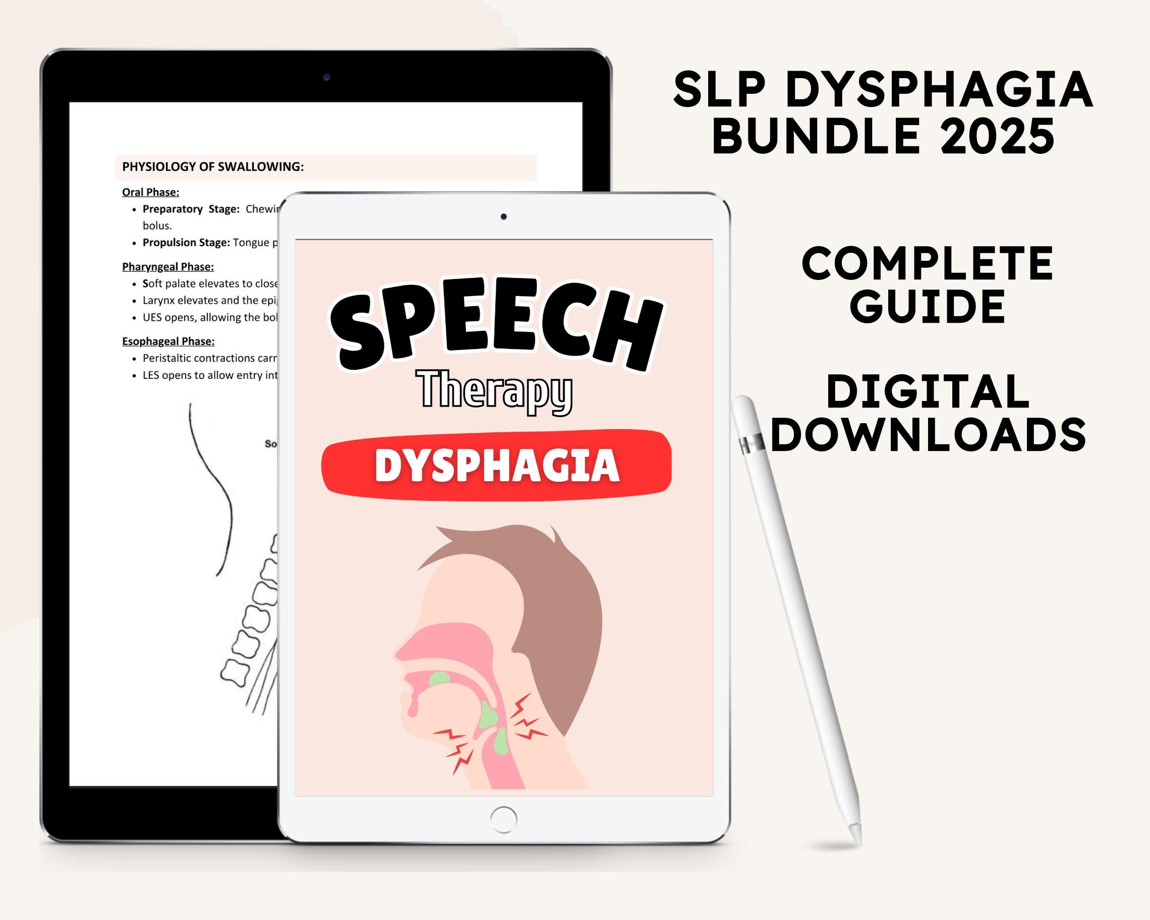 Dysphagia Speech Therapy Pack: Patient Handouts & Exercises (PDF) - Etsy